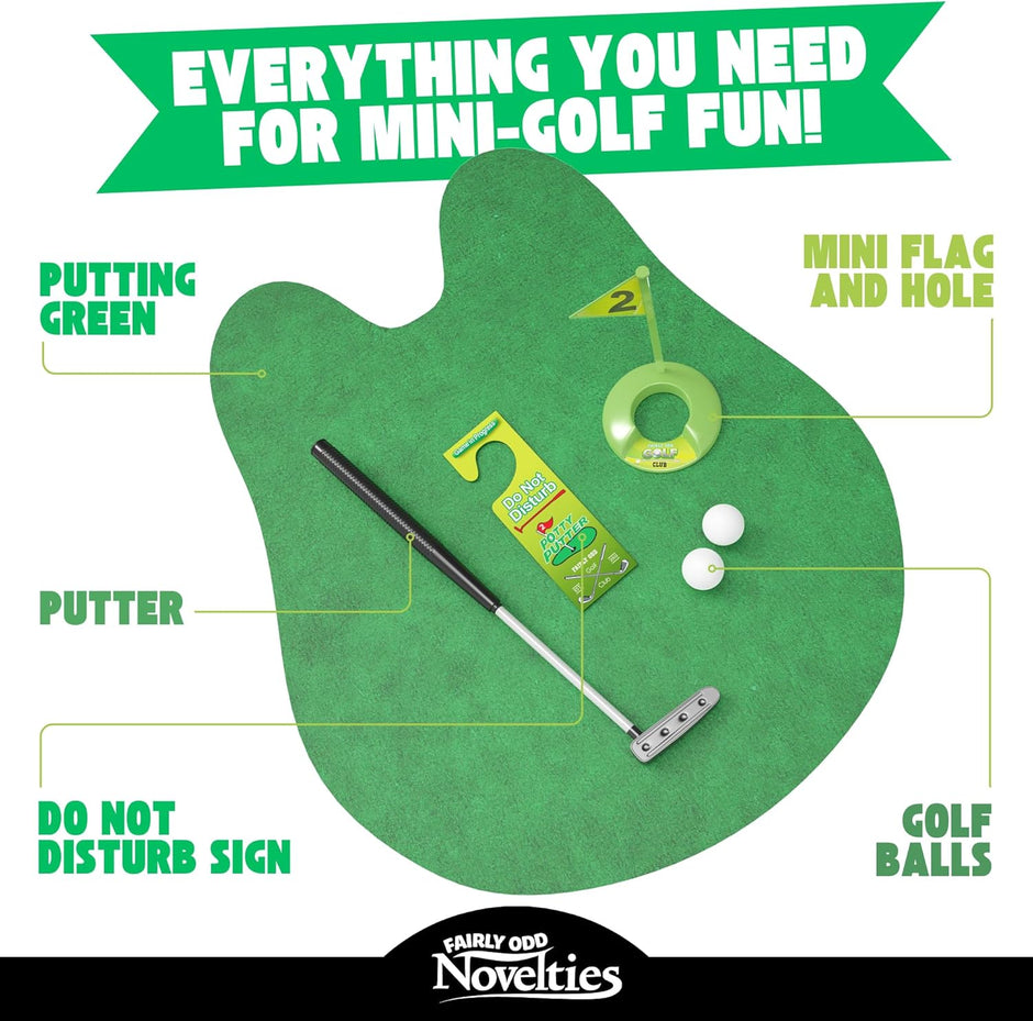 Potty Putter - Practice your golf game at home